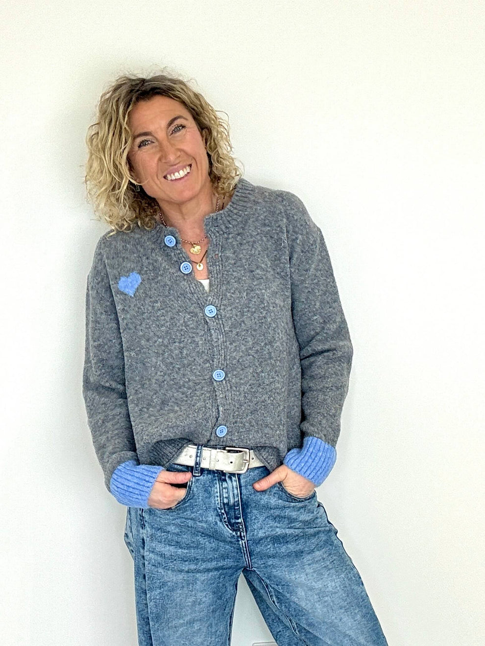 Blue Heart Cardigan – LOVED by Da