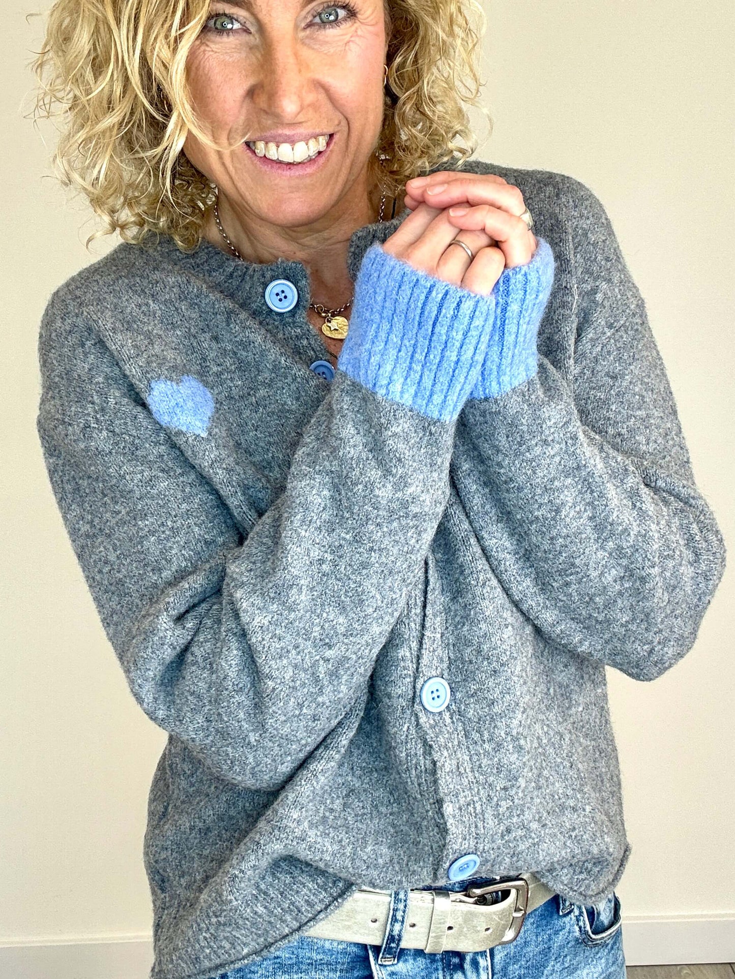 Blue Heart Cardigan – LOVED by Da